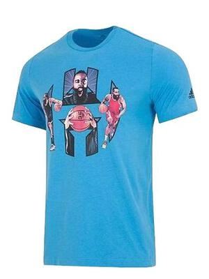 Adidas Harden Logo T-shirt Asia Sizing - Blue