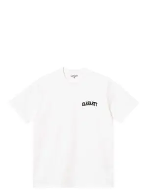 Carhartt Work In Progress University Script Short Sleeve T-shirt - White