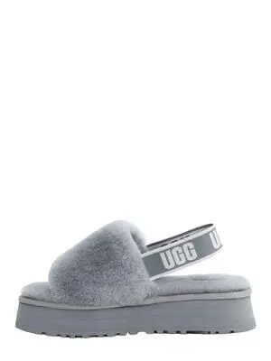 UGG UGG Disco Slide Platform Slippers Gray