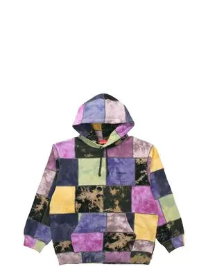 Supreme Patchwork Tie Dye Hooded Sweatshirt - Multi-color