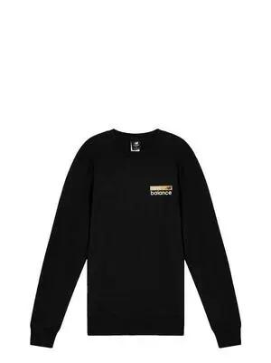 NEW BALANCE Round Neck Casual Pullover - Black