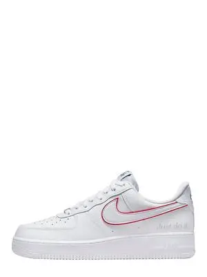 Nike Force 1 "just Do It" Low Top Sneakers - White/red