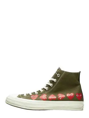 CONVERSE Converse X Comme Des Garçons PLAY Chuck 70 High Top Sneakers Green