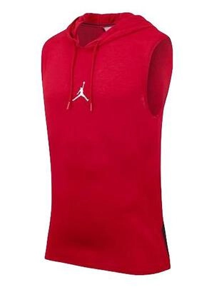 JORDAN Dri-fit Hooded Gym Vest - Red