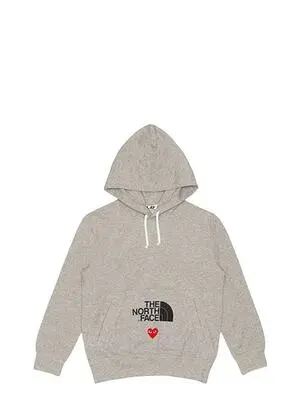 Play Comme Des Garcon X The North Face Hoodie - Gray