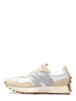 NEW BALANCE 327 "white Turtle Dove" Suede And Nylon Sneakers - Grey/white