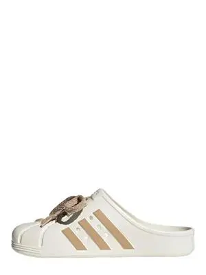 Adidas Adilette Clogs - Cream White/tan