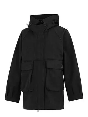 Adidas Hooded Jacket With Drawstring And Pockets - Black