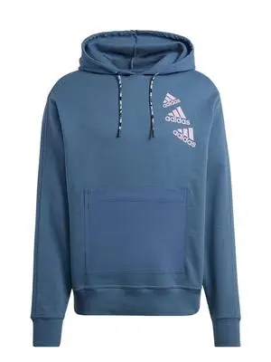 Adidas Solid Color Brand Drawstring Hooded Long Sleeve Hoodie - Default Colorway