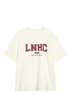 LI-NING Anything Is Possible Logo T-shirt 'beige Red - Beige/red
