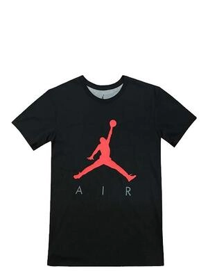 JORDAN Jumpman Logo Sports Tee - Black/red