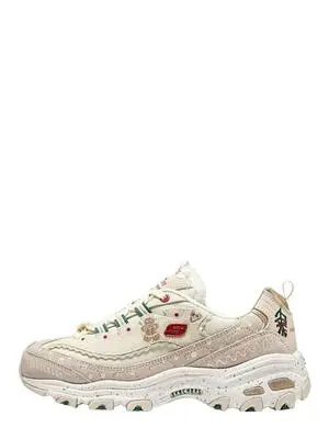 Sketchers D'lites Christmas Sneakers - Beige/brown