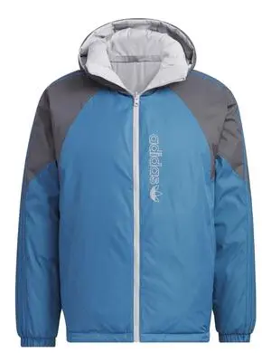 Adidas Originals Reversible Down Jacket - Blue/white