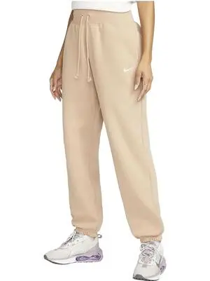 Nike Phoenix Fleece High-waisted Oversized Tracksuit Bottoms - Hemp