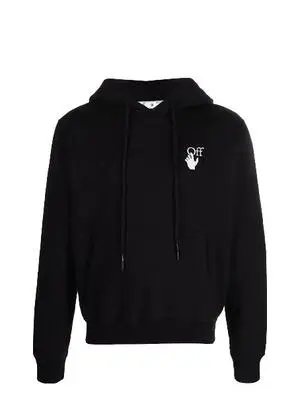 Off-White Fw21 Arrow Pattern Hoodie - Black