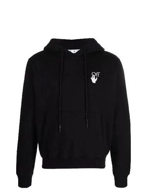Off-White Fw21 Arrow Pattern Hoodie - Black