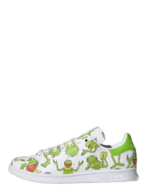 Adidas The Muppets X Stan Smith 'kermit The Frog Allover Print' Sneakers - Cloud White/pantone