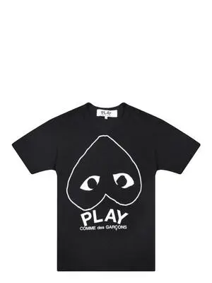 Play Comme Des Garcon Inverted Big Heart T-shirt - Black
