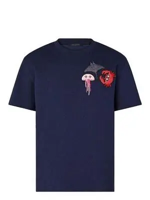 LOUIS VUITTON Animal Pattern Printing Short Sleeve - Blue