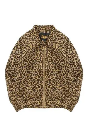 Drew House Cotton Twill Gas Jacket Animal Print - Cheetah