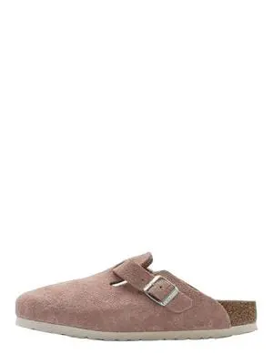 BIRKENSTOCK Birkenstock Boston Soft Footbed Suede Leather Clogs Pink