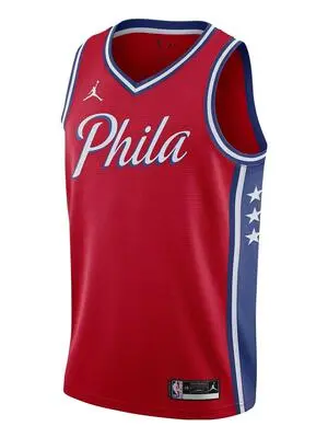 JORDAN X Nba Philadelphia 76ers Statement Edition 2020 Swingman Jersey - Red