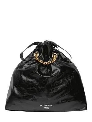 Balenciaga Crush Medium Tote Bag - Black