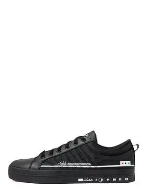 Adidas Neo Bravada Low Top Lace Up Sneakers - Black/white