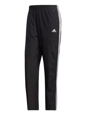 Adidas Adidas Side Three Stripes Elastic Waistband Straight Casual Sports Pants Men's Black Default Colorway