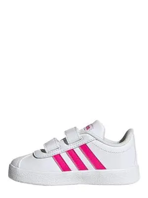 Adidas Vl Court 2.0 Low Top Sneakers With Velcro Closure - White