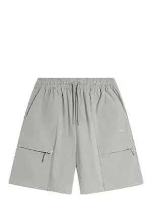 LI-NING Li-Ning Logo Waterproof Loose Fit Shorts Grey