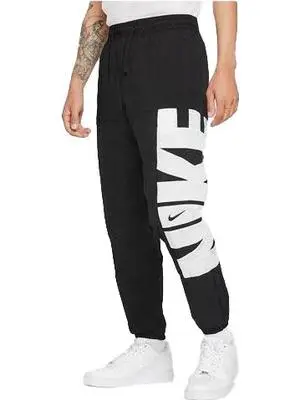 Nike Logo Printing Training Woven Breathable Bundle Feet Sports Pants/trousers/joggers Black - Default Color