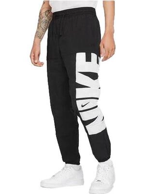 Nike Logo Printing Training Woven Breathable Bundle Feet Sports Pants/trousers/joggers Black - Default Color
