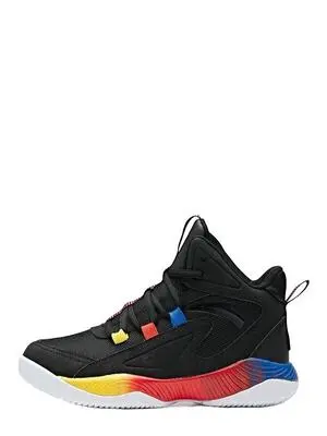 ANTA High Top Athletic Sneakers - Black/blue/yellow