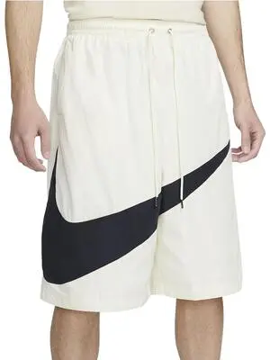 Nike Swoosh Woven Shorts - Coconut Milk Black
