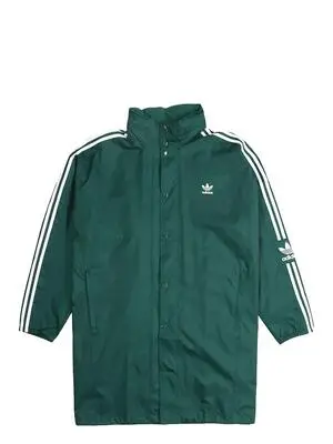 Adidas Originals Long Windbreaker Coat - Green