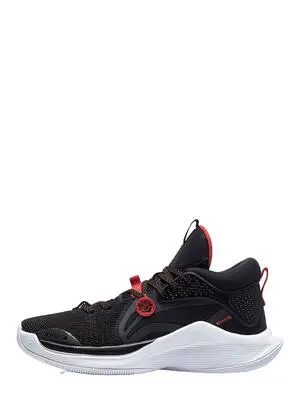 LI-NING Silencer Athletic Mid-top Sneakers - Black/red