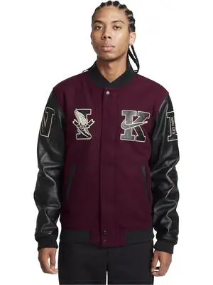 Nike Destroyer Varsity Jacket - Night Maroon/black