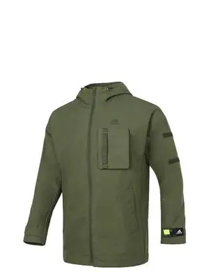 Adidas Th Woven Cstm Hooded Jacket - Green