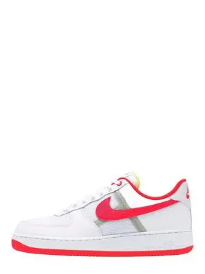 Nike Force 1 Low "transparent White Crimson" Sneakers - Dark Red/white
