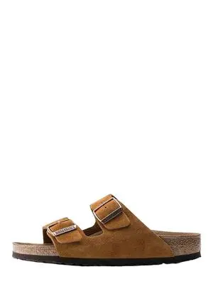 BIRKENSTOCK Birkenstock Arizona Soft Footbed Suede Leather Slides Brown
