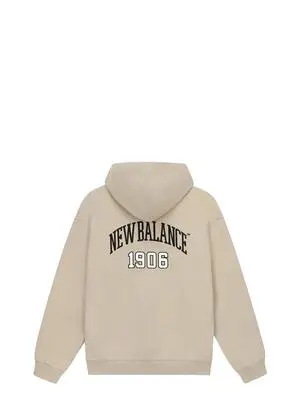 NEW BALANCE Varsity Fleece Hoodie - Beige/black