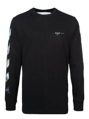 Off-White Diag Arrows Long Sleeve T-shirt - Black