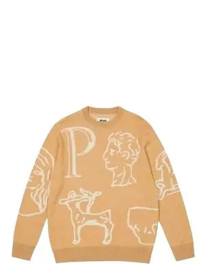 PALACE Archaeology Knit Sweater - Orange