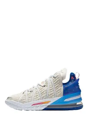 Nike Nike LeBron 18 'Los Angeles By Day' Basketball Sneakers White/blue
