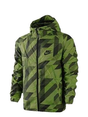 Nike Geometric Pattern Hooded Track Jacket - Default Color
