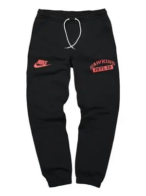 Nike X Stranger Things Sweat Pant 'black Red - Black/multi-color