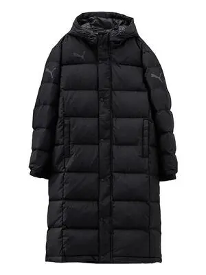 PUMA Long Down Jacket - Black/grey