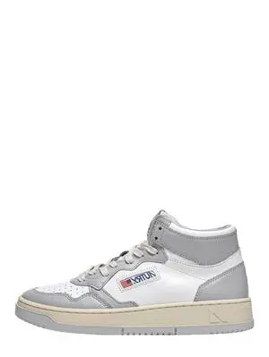 AUTRY AUTRY Medalist Mid Leather Sneakers White/grey