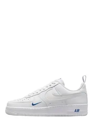 Nike Force 1 Low Cut Out Sneakers - White/blue